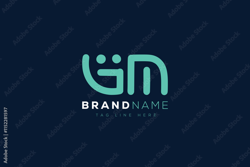 G and M logo design. GM abstract Letters Logo Monogram. This logo ...