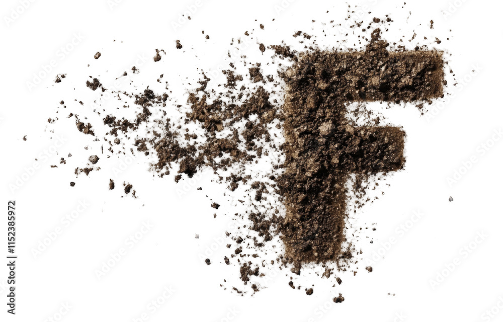 Wet mud, stains and water droplets texture with dry dirt isolated on ...