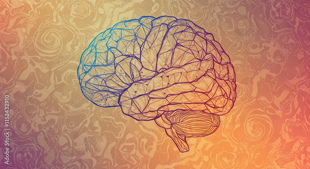 Abstract Line Art of Human Brain, Thinking, Think, Science, Anatomy ...