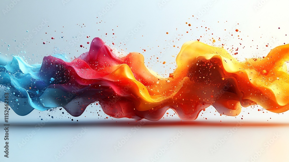 Branding represented a dynamic abstract visual identity using shapes ...