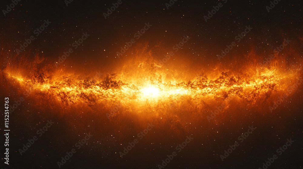 A 360-degree equirectangular projection space background featuring a ...