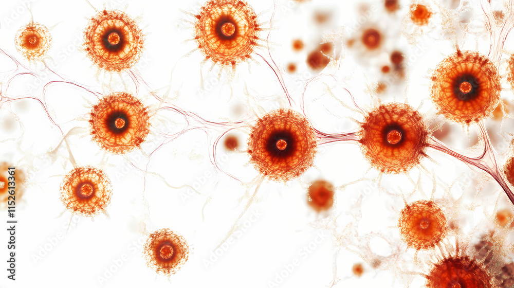 Stunning micrograph of korarchaeota on white background - high ...