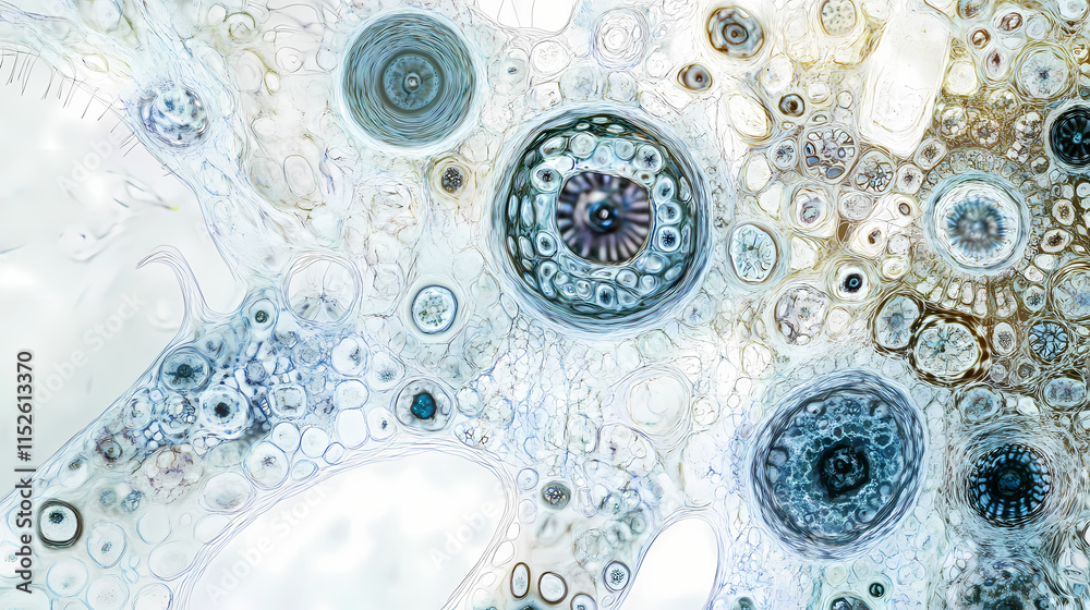 Stunning micrograph of korarchaeota on white background - high ...