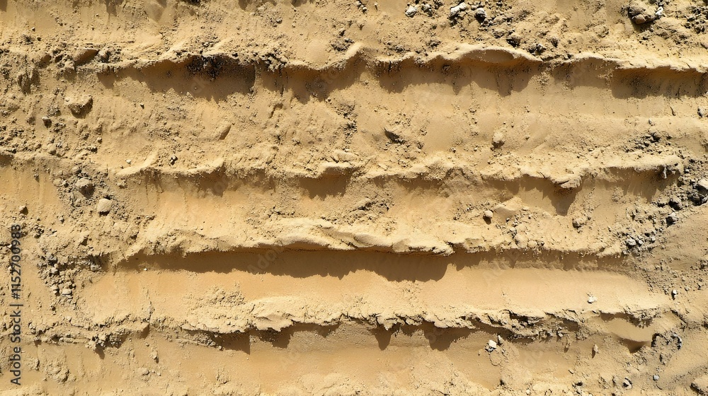 Sandy soil texture with tire tracks. Perfect for backgrounds, textures ...