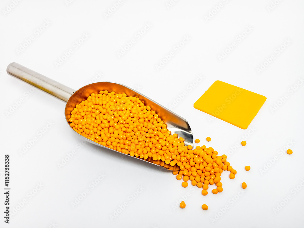 orange color masterbatch plastic granules, orange color polymer pigment ...