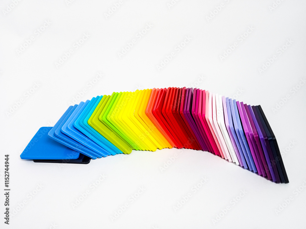 master color, master chip, chip warna terisolasi pada latar belakang ...