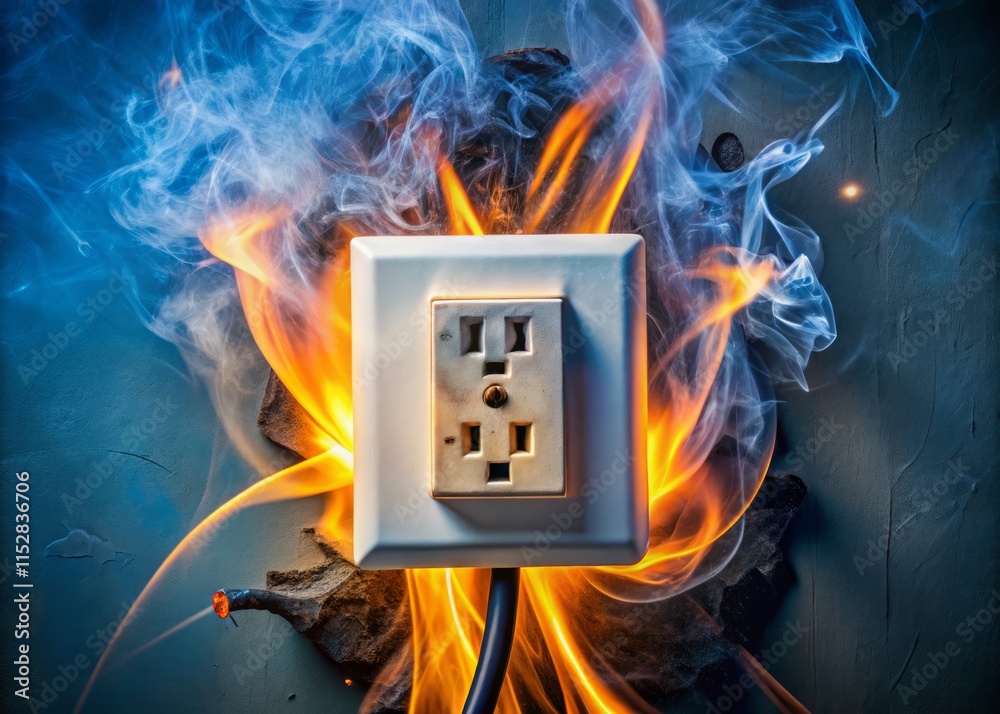 Electric Shock Fire Hazard: Medium Shot Photography - Electrical Safety ...