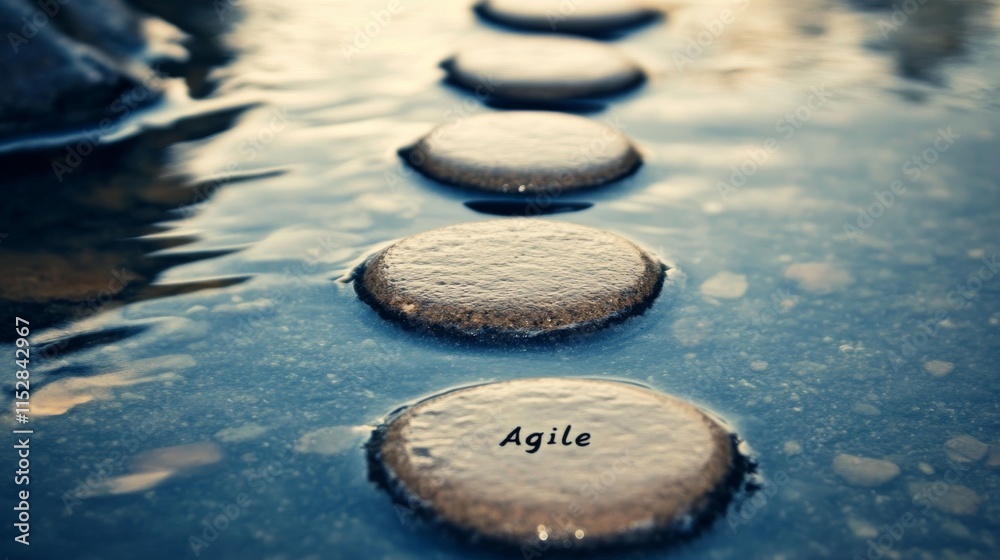 Isometric Flat Vector Concept Of Agile Software Development Methodology With Main Steps