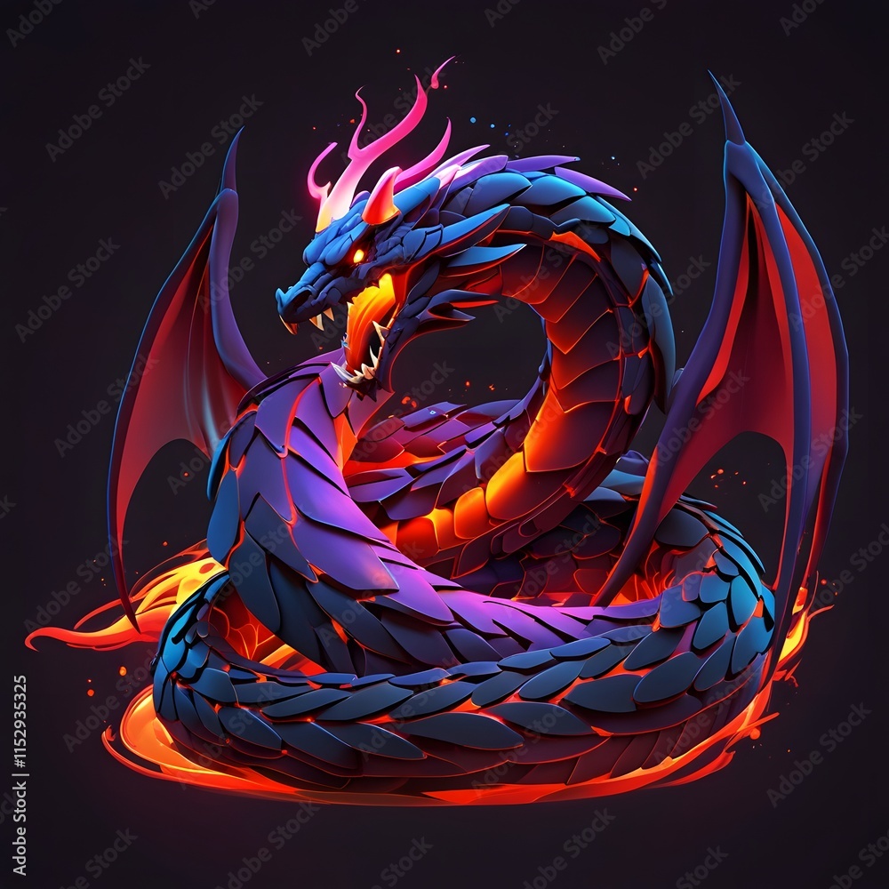 Epic dragon adventure fantasy realm digital art dark atmosphere close ...