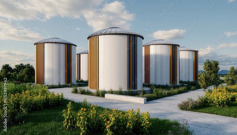 Food storage silos designed to preserve crops in extreme climate ...