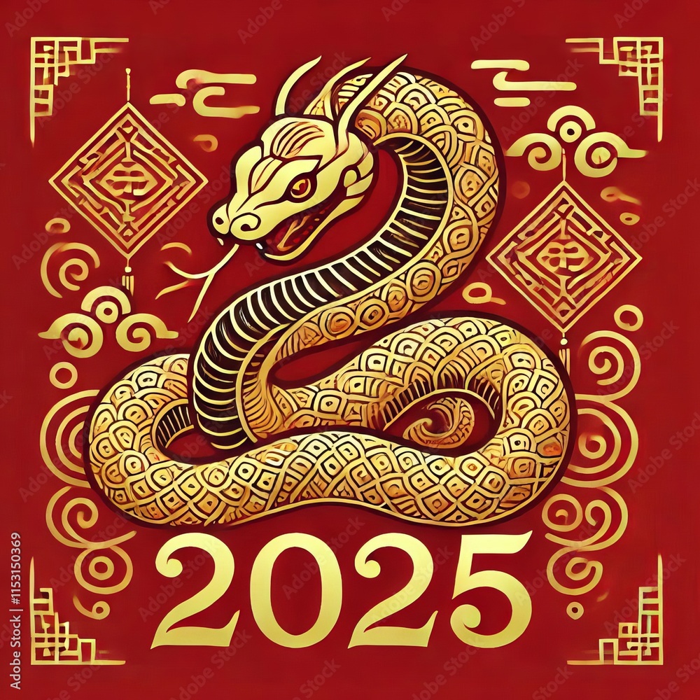 Chinese Zodiac Snake Sign 2025 - Year of the Snake - Cycle of Animals ...