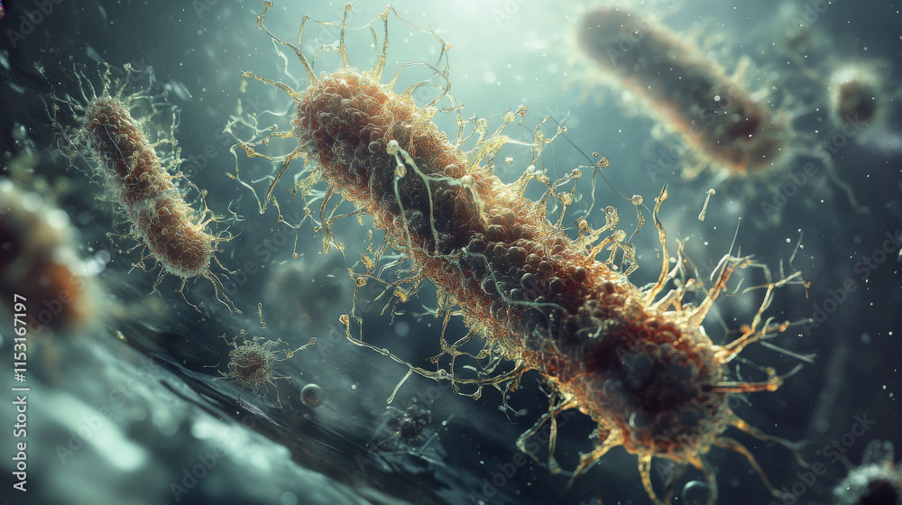 Bacteria is a hologram. Holographic projection of a molecule ...