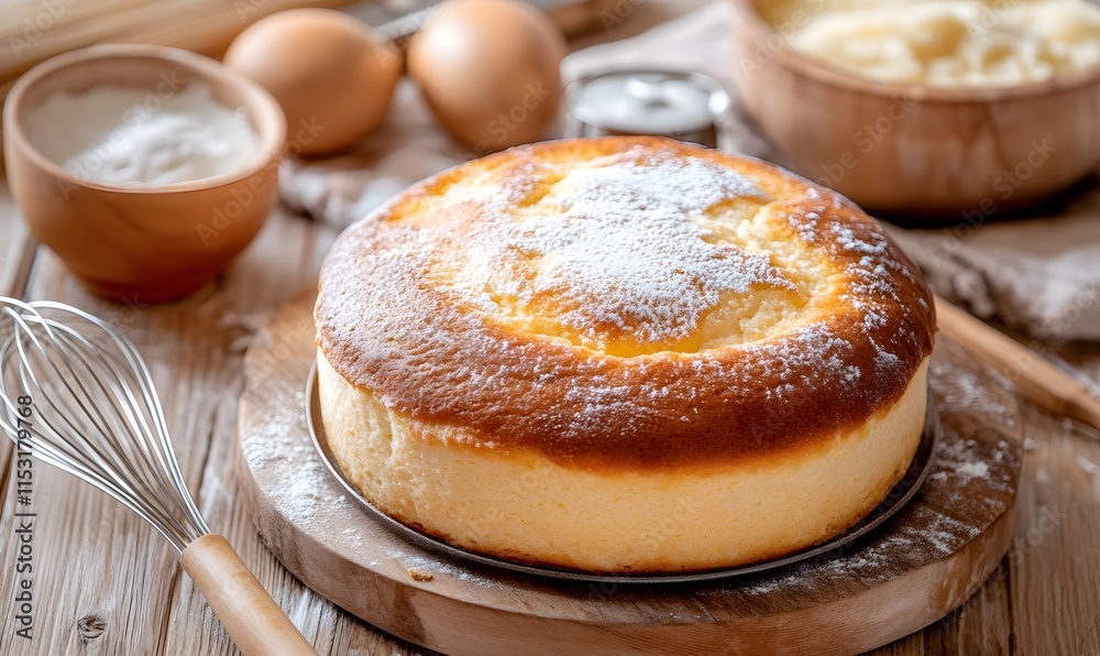 pão de ló fofinho, showcasing its authentic appearance with a light ...