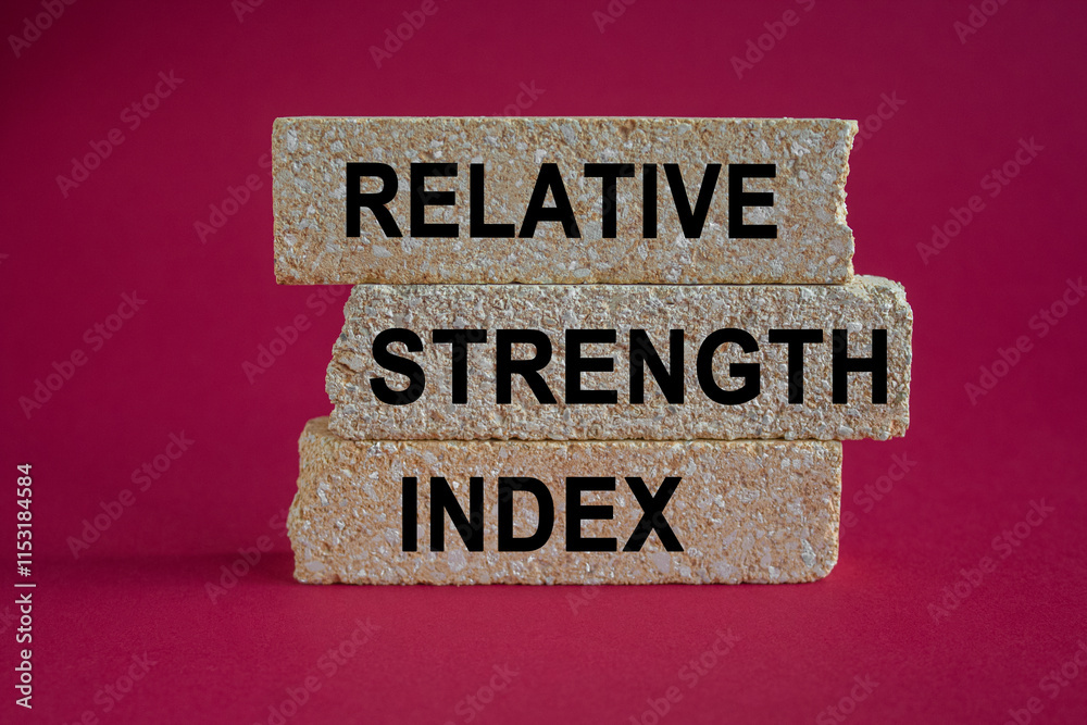 RSI Relative Strength Index symbol. Concept words Relative Strength ...