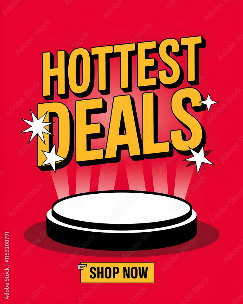 Gold hottest deal Sale Badge with Label Design for Business and Quality ...