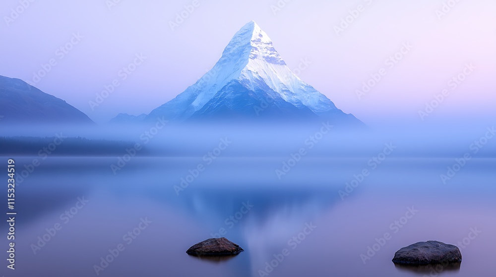 Majestic mount kailash in monsoon mist scenic landscape photography ...