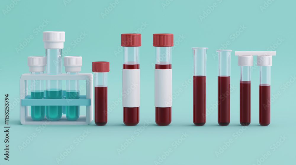 Iron deficiency anemia symptoms. Blood test image focusing on iron ...