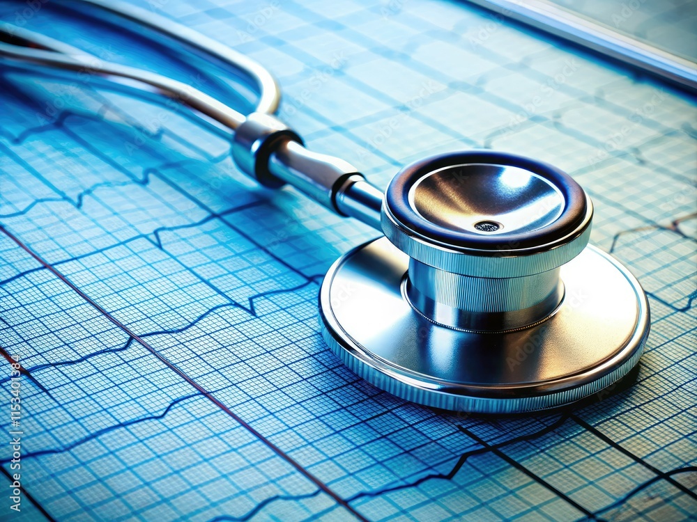 ECG printout charts aid cardiologists in diagnosing heart conditions ...