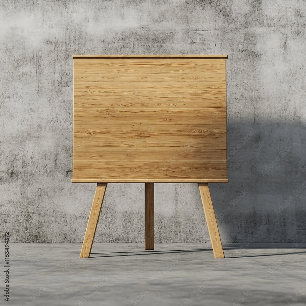 Two blank roll-up standees placed in a modern office space surrounded ...