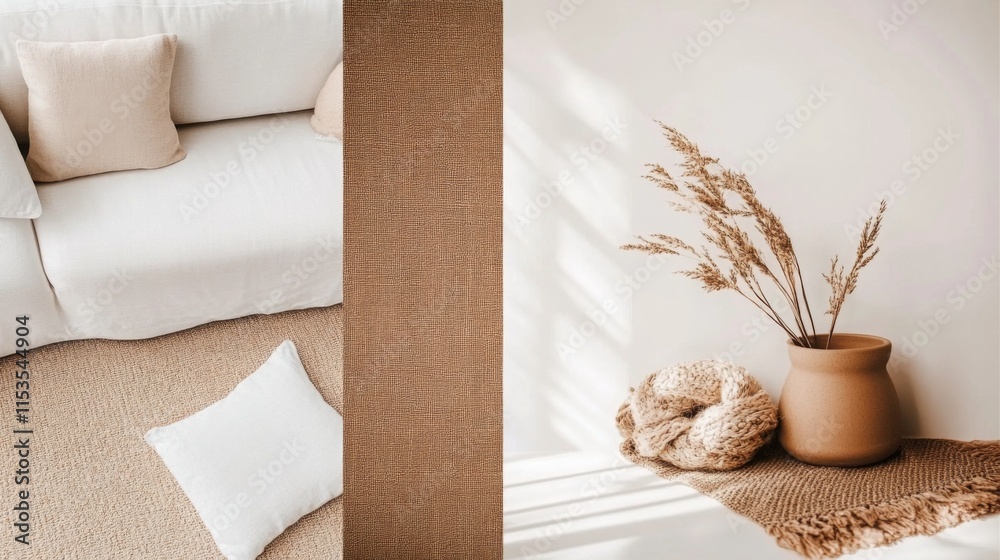 Color of the year 2025 Mocha Mousse. Mood fashion collage. Trendy ...