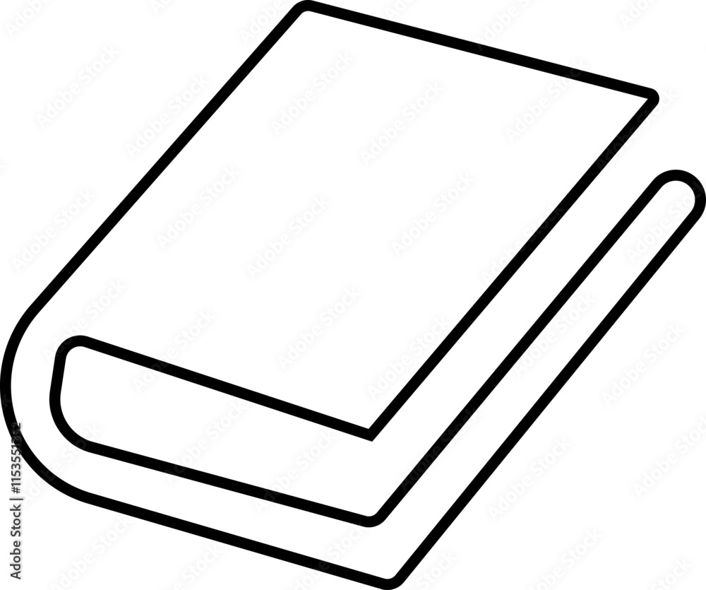 Books open, closed black icon in line. isolated on transparent ...