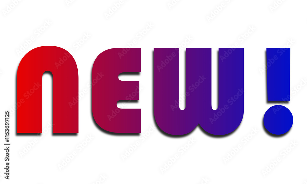 "New sticker icon. The vector illustration style is a flat iconic ...