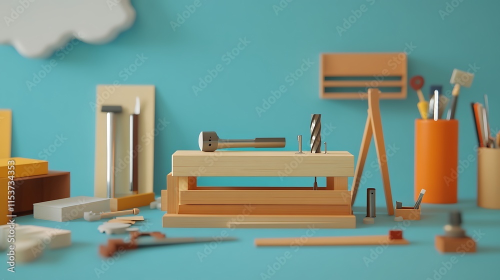 Animated product assembly demonstration: 3D model showcasing detailed ...