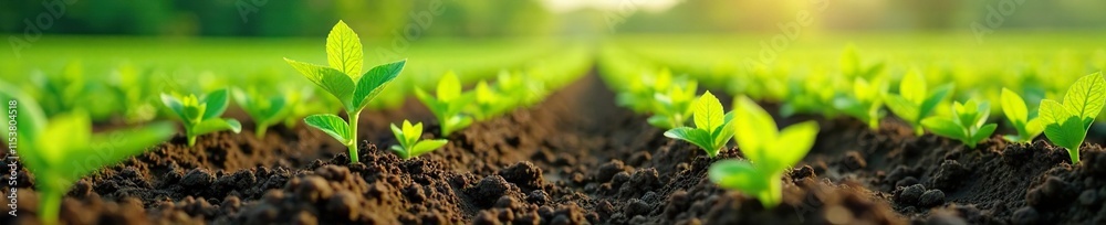 Farm crops growing with nitrogen phosphate and potassium, farm ...