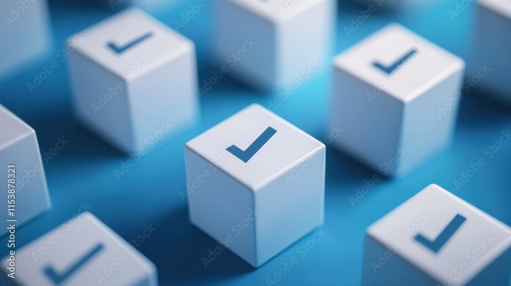 Checklist, questionnaire, to do list or business planning concept ...