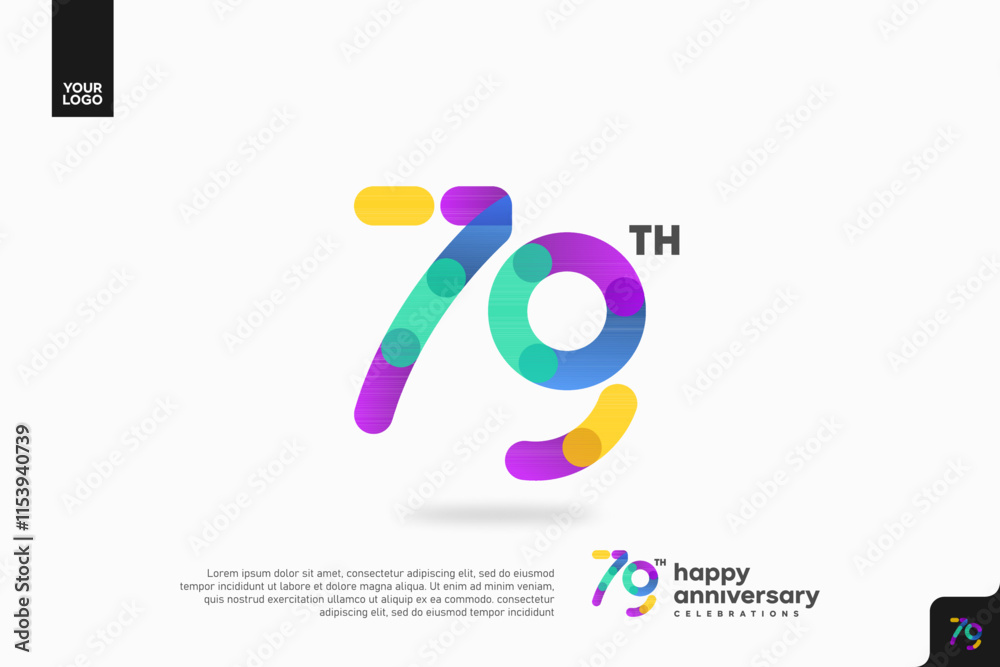 Number 79 logo icon design, 79th birthday logo number, anniversary 79 ...
