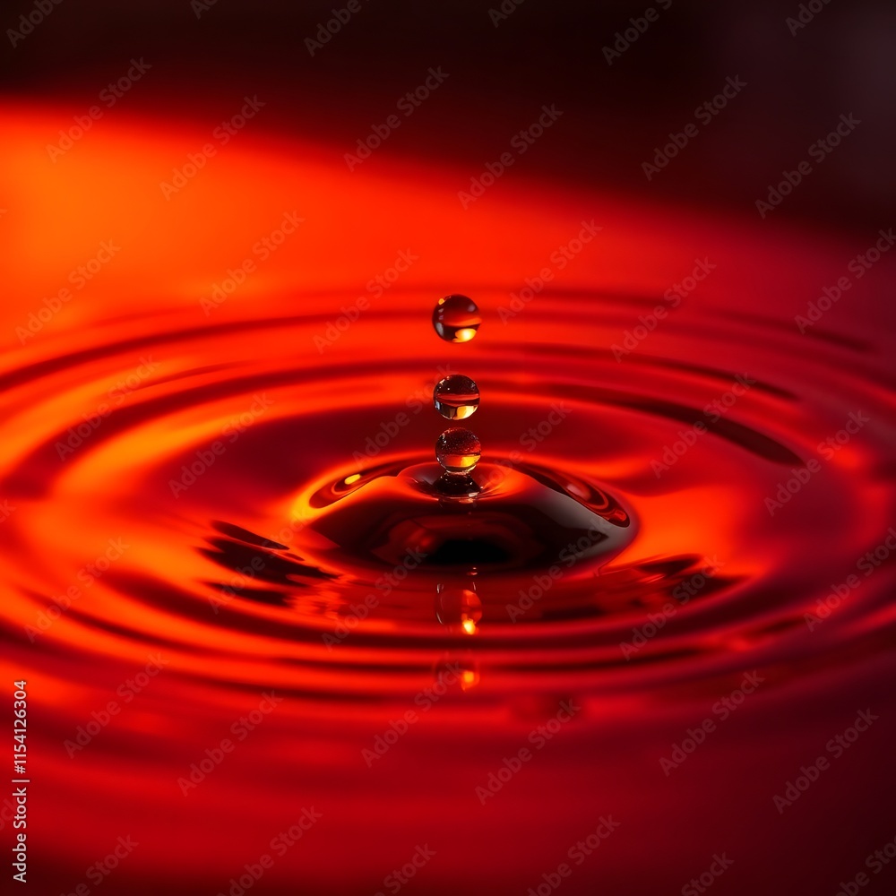 Water droplet Raindrop Ripple , Wave Surface tension Impact Reflection ...