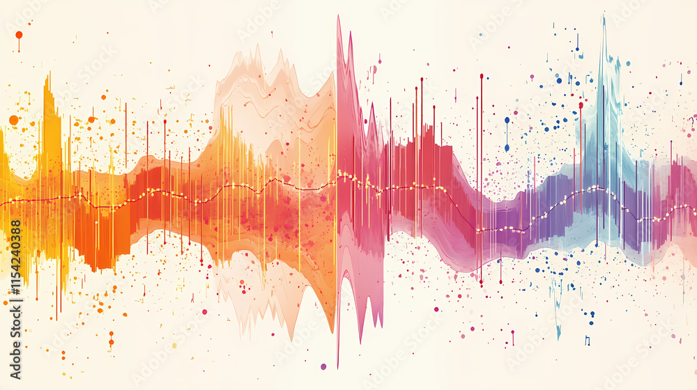 Colorful seismograph chart displaying earthquake data analysis ...