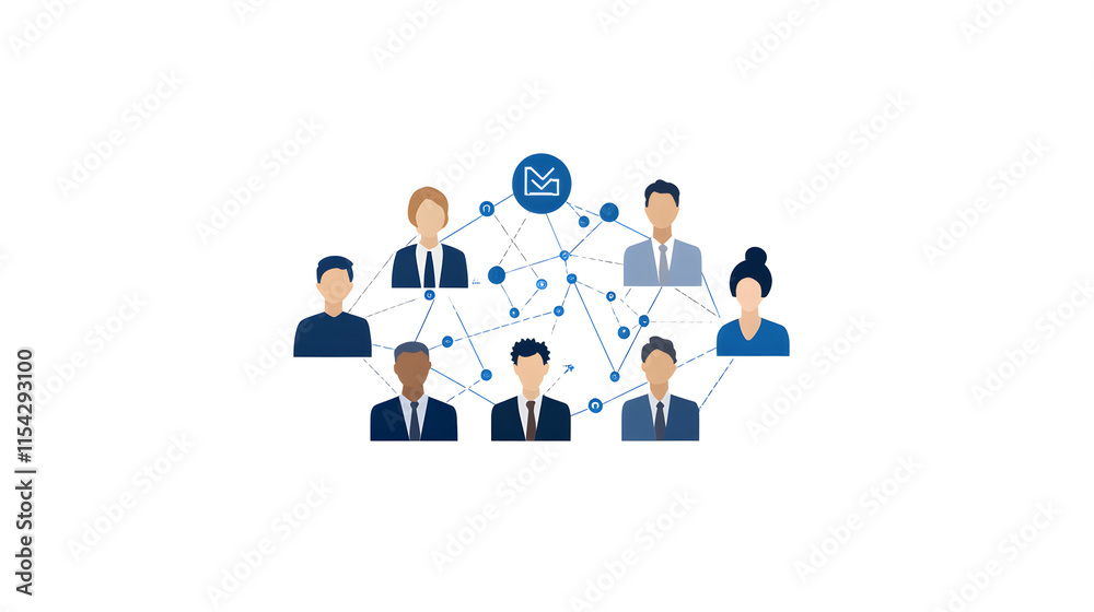 The Internet of Things (IoT) in enterprise operations, depicting ...