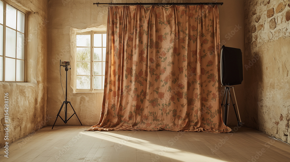 Photoshoot Backdrop Digital Backdrop | Fine Art Curtain Wall Textures ...