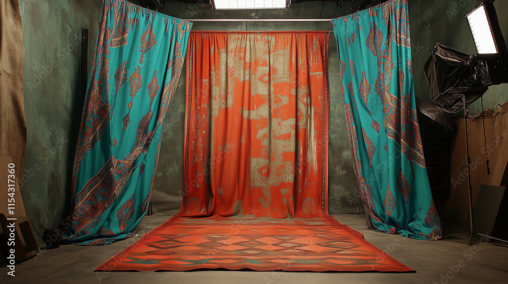 Photoshoot Backdrop Digital Backdrop | Fine Art Curtain Wall Textures ...