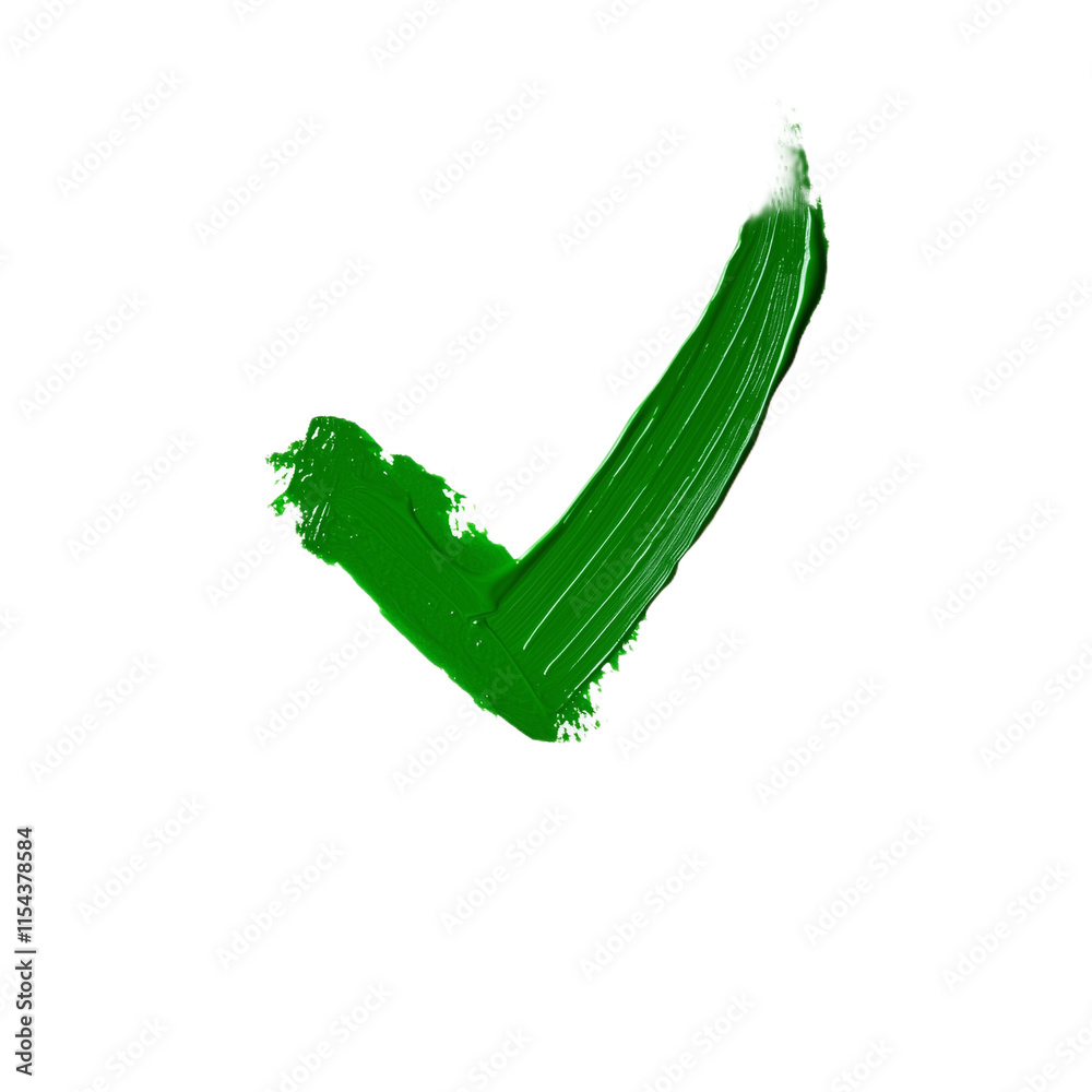 green check mark paint stroke, correct tick symbol, transparent png ...