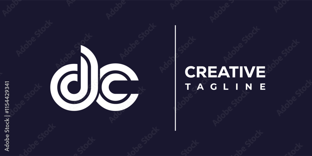 Vector de Stock D and C logo design. DC abstract Letters Logo Monogram. This logo design is the ...