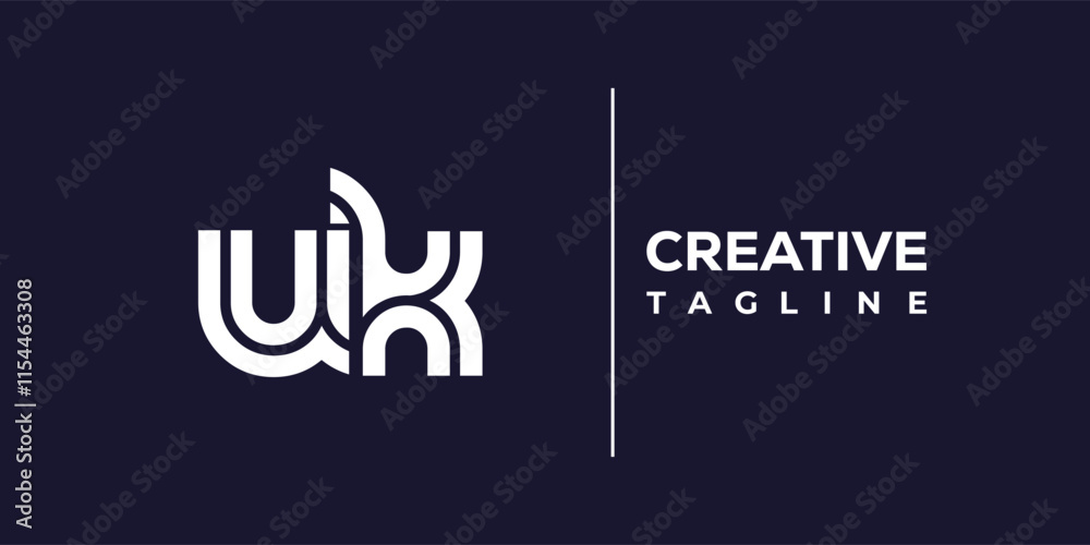U and K logo design. UK abstract Letters Logo Monogram. This logo design is the process of ...