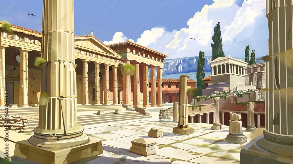 Significance of Doric Ionic Corinthian columns within Greek ...
