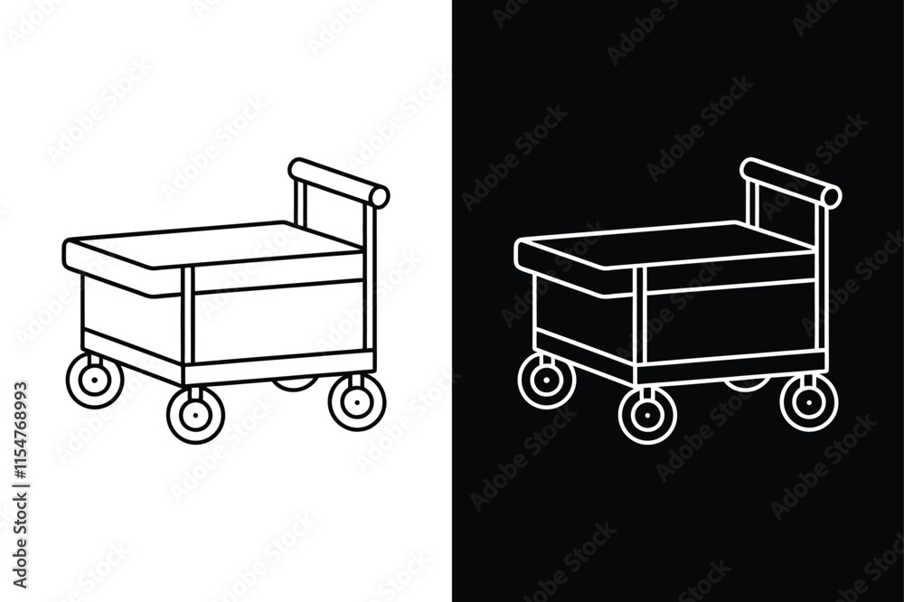 Simplifying Healthcare Symbols. Medical Cart Icons for Every Need Stock ...