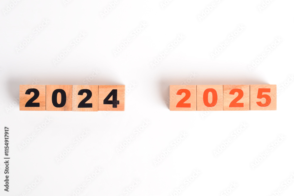 Transitional changes from 2024 to 2025 on white background. Welcome new ...
