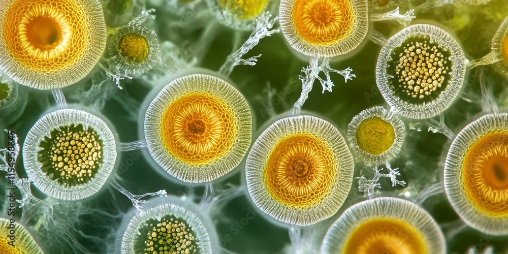 Microscopic view of Dinophysis algae reveals details of Chromista ...
