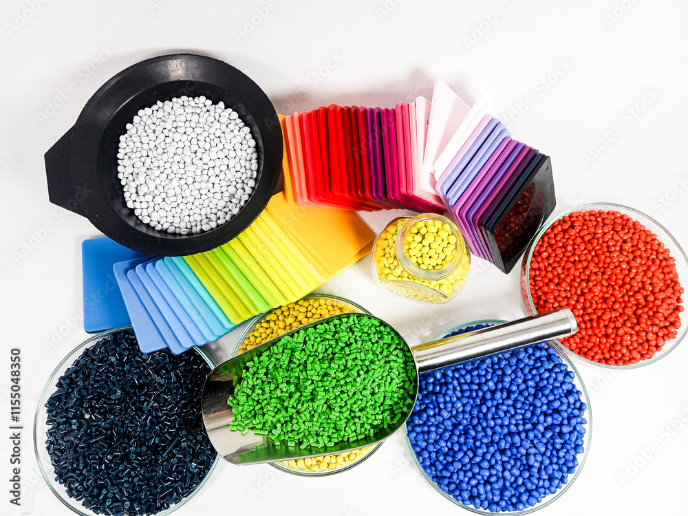 Colorful masterbatch plastic granules with color chips, colorful ...