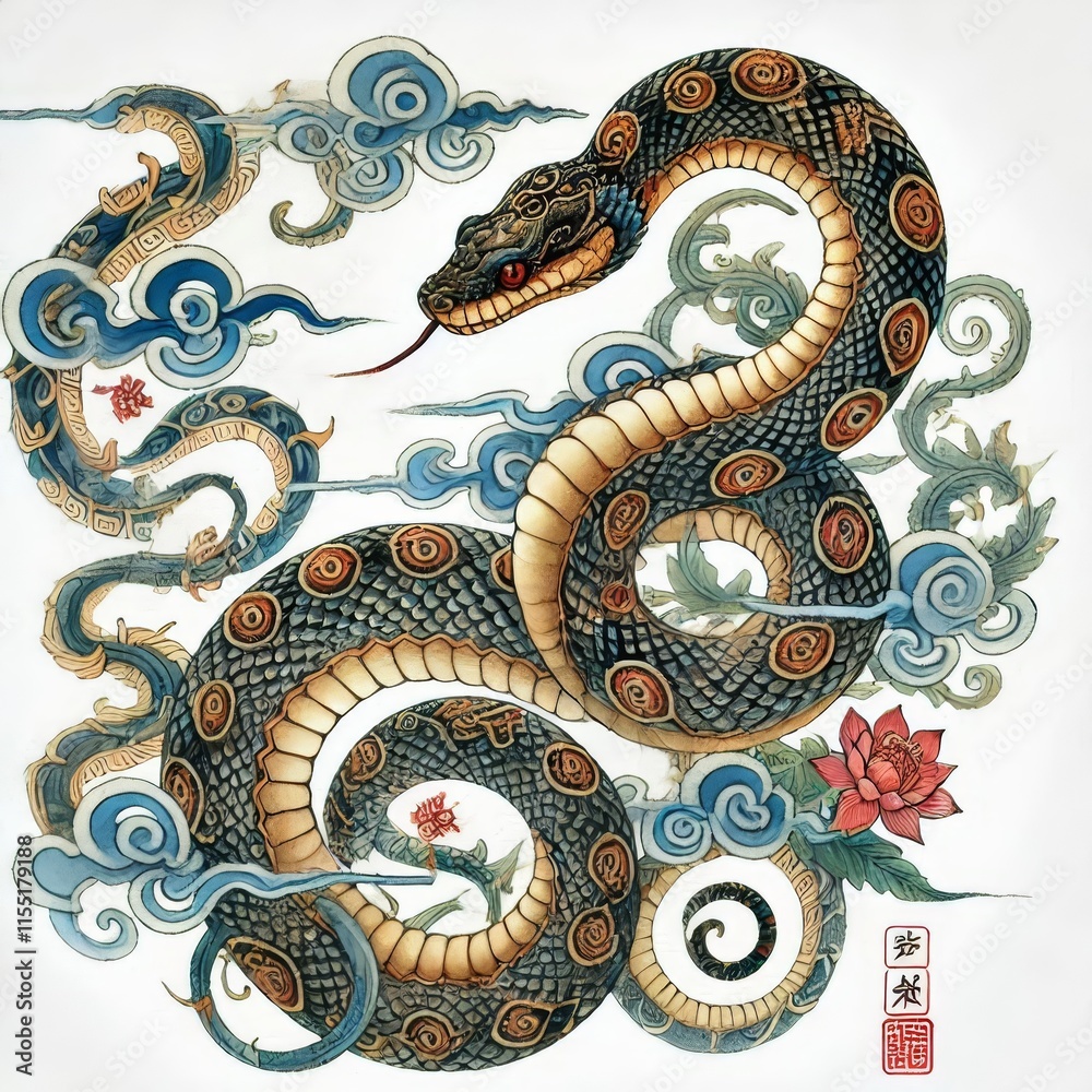 Chinese Zodiac Snake Sign - Year of the Snake - Cycle of Animals and ...