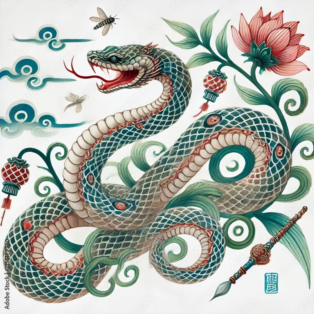 Chinese Zodiac Snake Sign - Year of the Snake - Cycle of Animals and ...