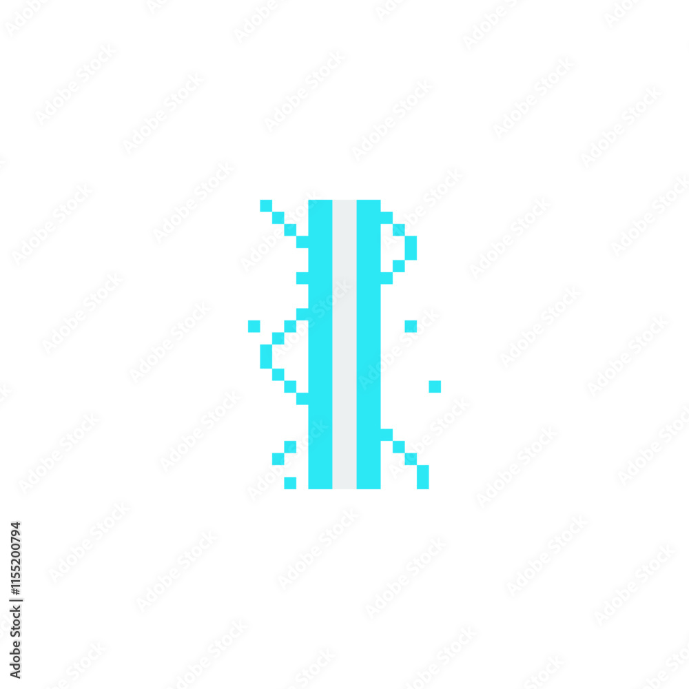 Image vectorielle Stock Pixel art abstract icon Fx light effects. Light ...