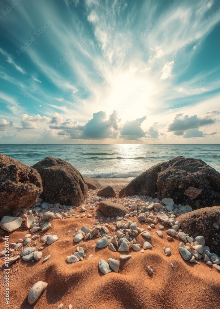 Beach Wallpaper of Cesta de conchas na praia - wallpaper hd beach ...