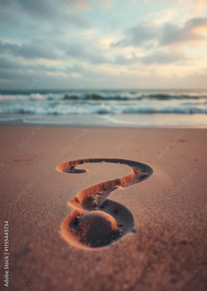 Beach Wallpaper of Question mark in the sand beach wallpaper summer ...