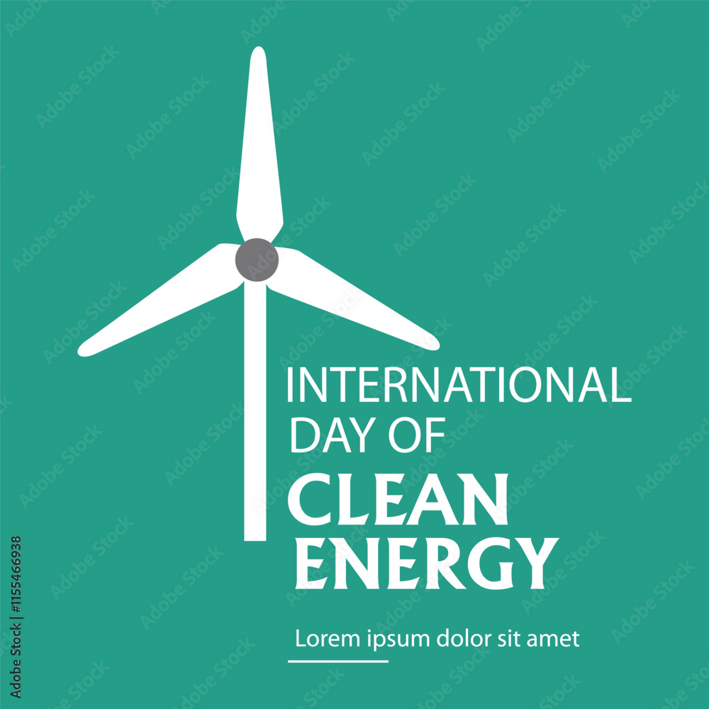 International day of clean energy Instagram, Facebook post design ...