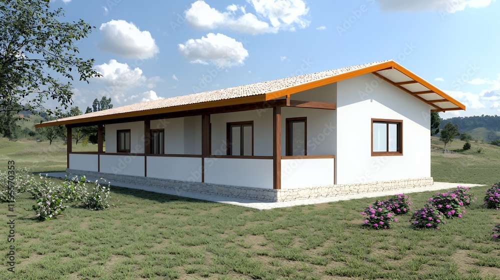 Countryside House Design: Modern Ranch Style Home in Rural Setting ...